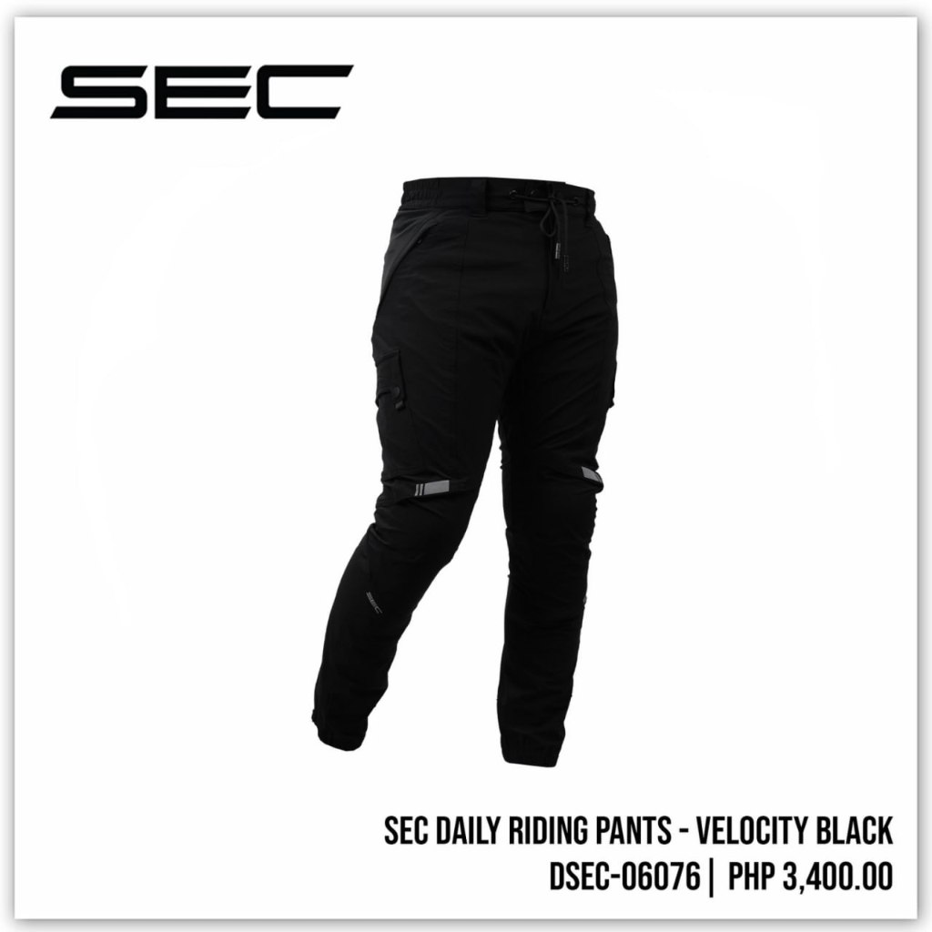 SEC - Daily Riding Pants - Velocity Black Womens (M-XL) | Shopee ...
