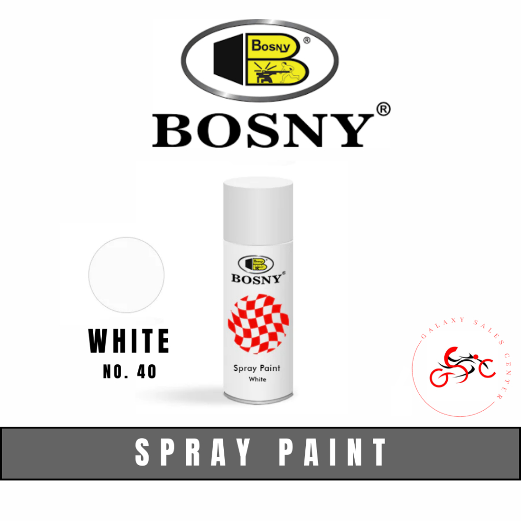 BOSNY SPRAY PAINT (400cc.) WHITE | Shopee Philippines