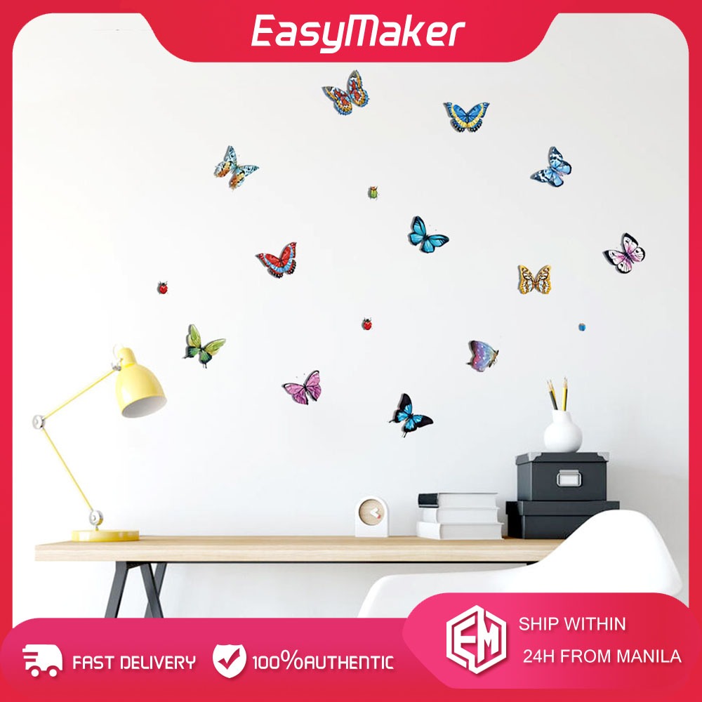 【Free Gift】Spend Min ₱99 to Get 1 Butterfly Wall Sticker! | Shopee ...