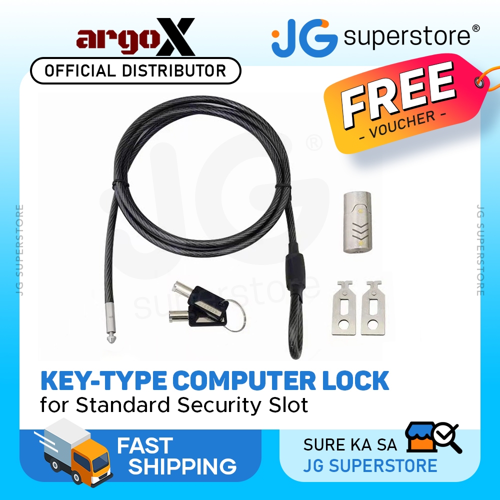 ArgoX Key Type Security Laptop Computer Lock Cable with Braided Carbon ...