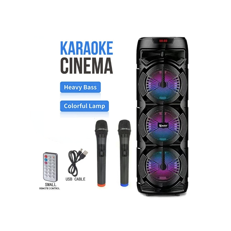 BK-8818 15000W Super Bass Karaoke Portable Wireless Bluetooth Speaker ...