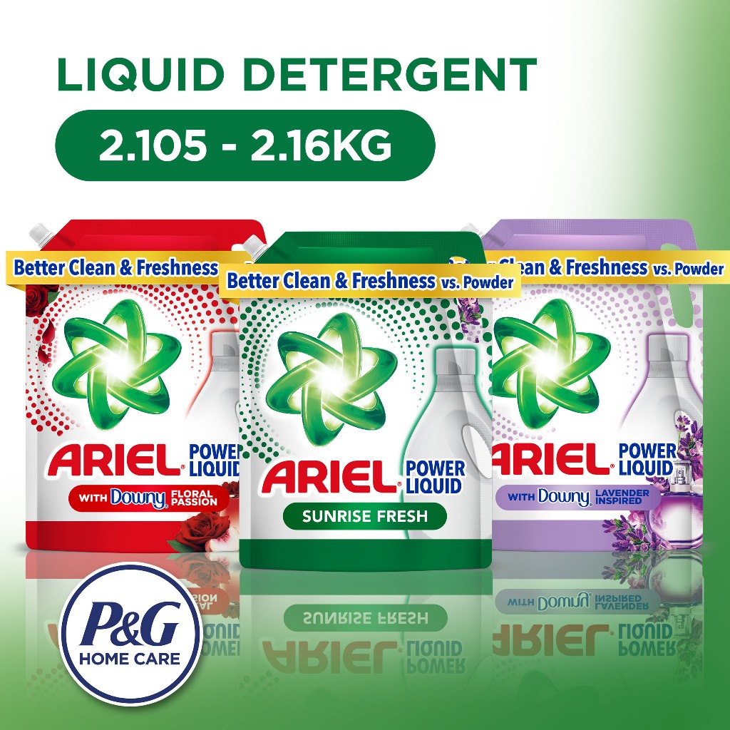 Ariel Liquid Detergent Floral Passion Sunrise Fresh Lavender 2.105 - 2 ...
