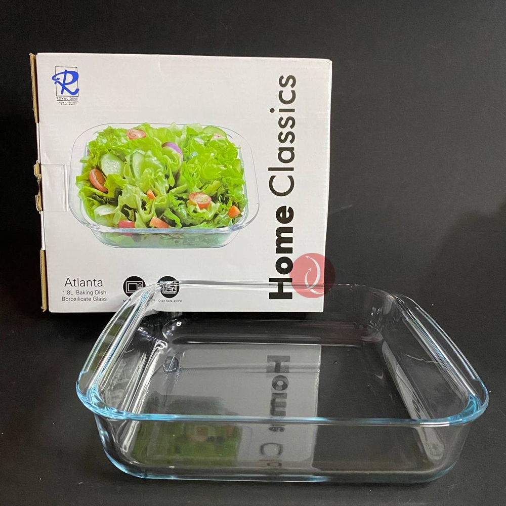 Royal Dine Atlanta Baking Dish 1.8L | Borosilicate Glass | Microwave ...