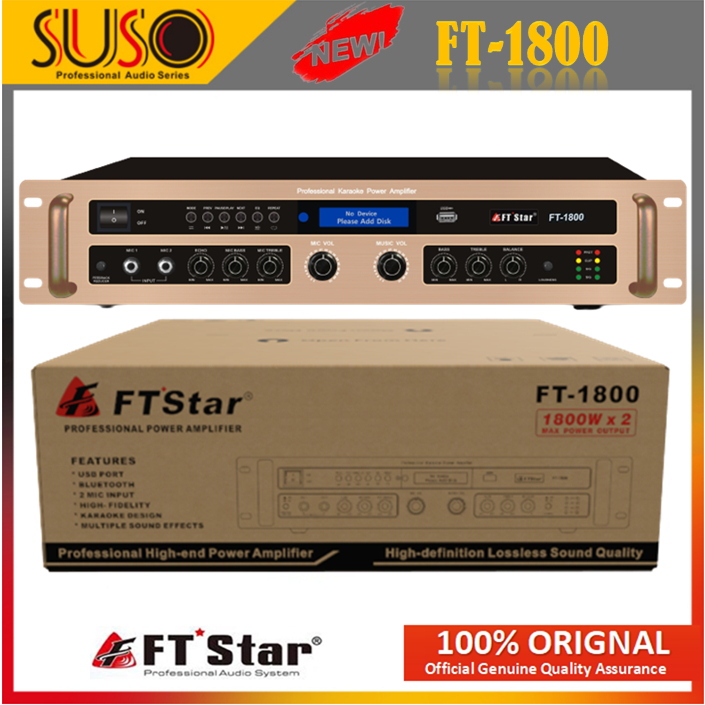 FT Star amplifier FT-1800 power amplifier 2x1800W professional high-end ...