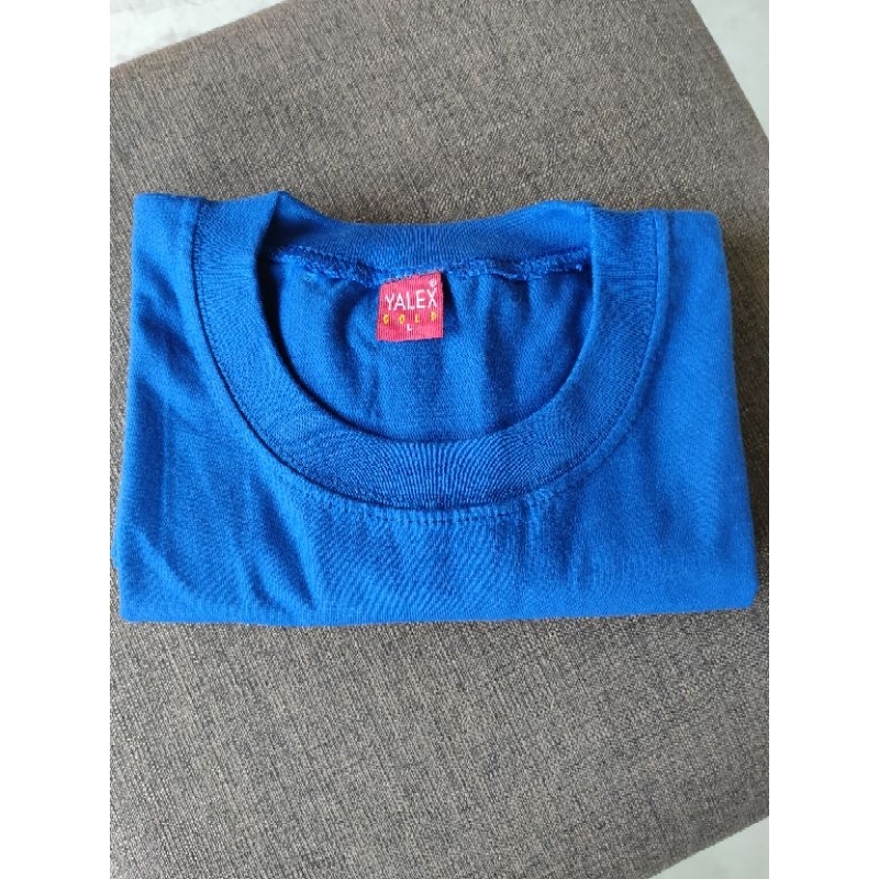 ROYAL BLUE Yalex Plain T-shirt | Shopee Philippines