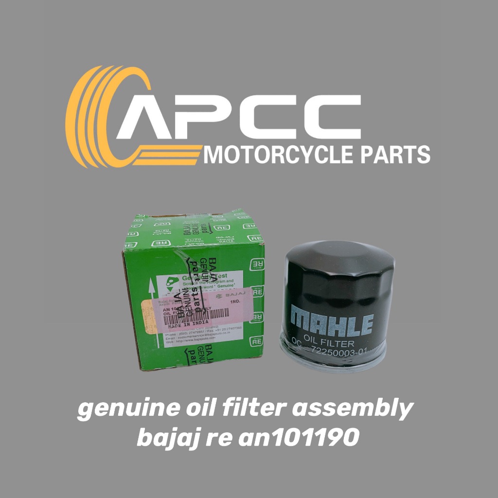 Motorcycle Genuine Oil Filter Assembly Bajaj Re An101190 | Shopee ...