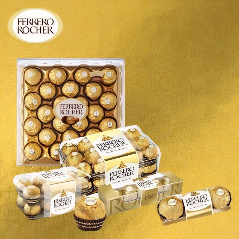 Ferrero Rocher Chocolates Available in 3 Sizes - 5s, 8s and 16s ...