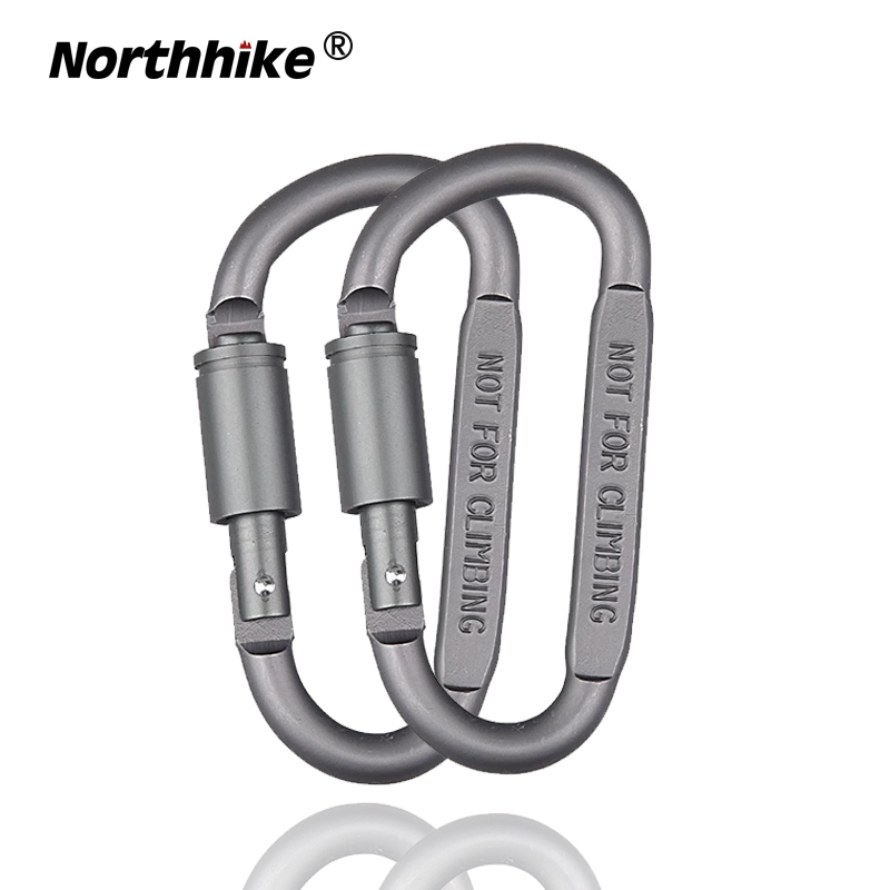 Northhike Aluminum Alloy Carabiner Clip D-shaped Spring Snap Hook ...