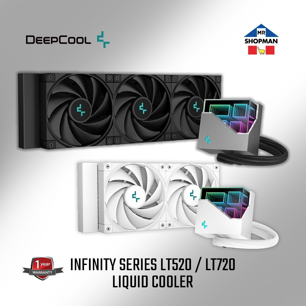 Deepcool Infinity Series LT520 / LT720 Black / White AIO Liquid CPU ...
