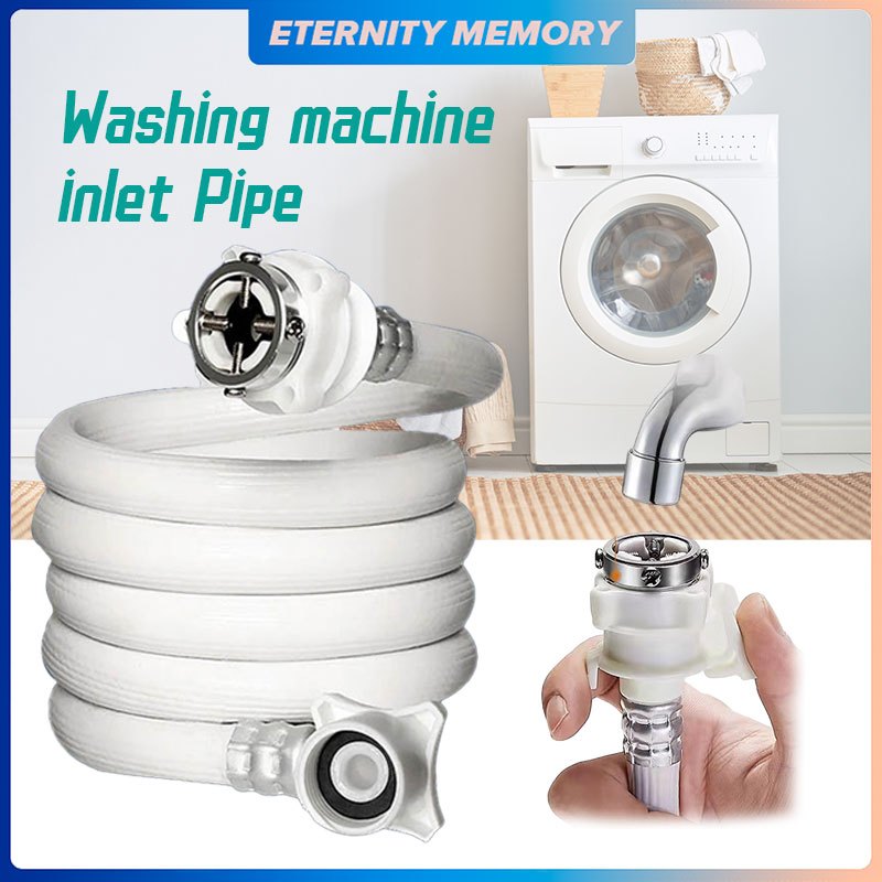 Washing Machine Water Inlet Pipe Hose Extension Tube 1/1.5/2/3/5M ...