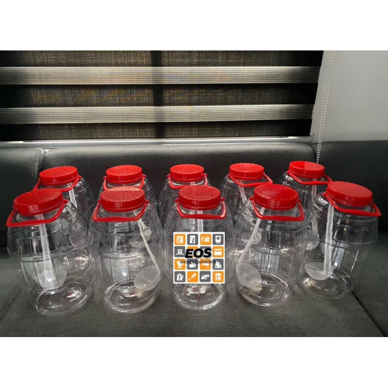 Clear Plastic Palamigan / Clear Palamig / Juice container with sandok ...