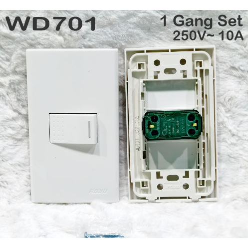 BOX 10 PC ROYU WIDE Series 3 Way Switch WD701 With Reflector ...
