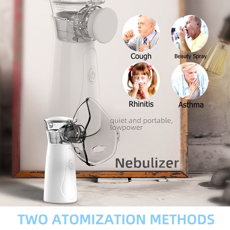 Rechargeable Portable Nebulizer Handheld Mesh Inhaler Ultrasonic ...