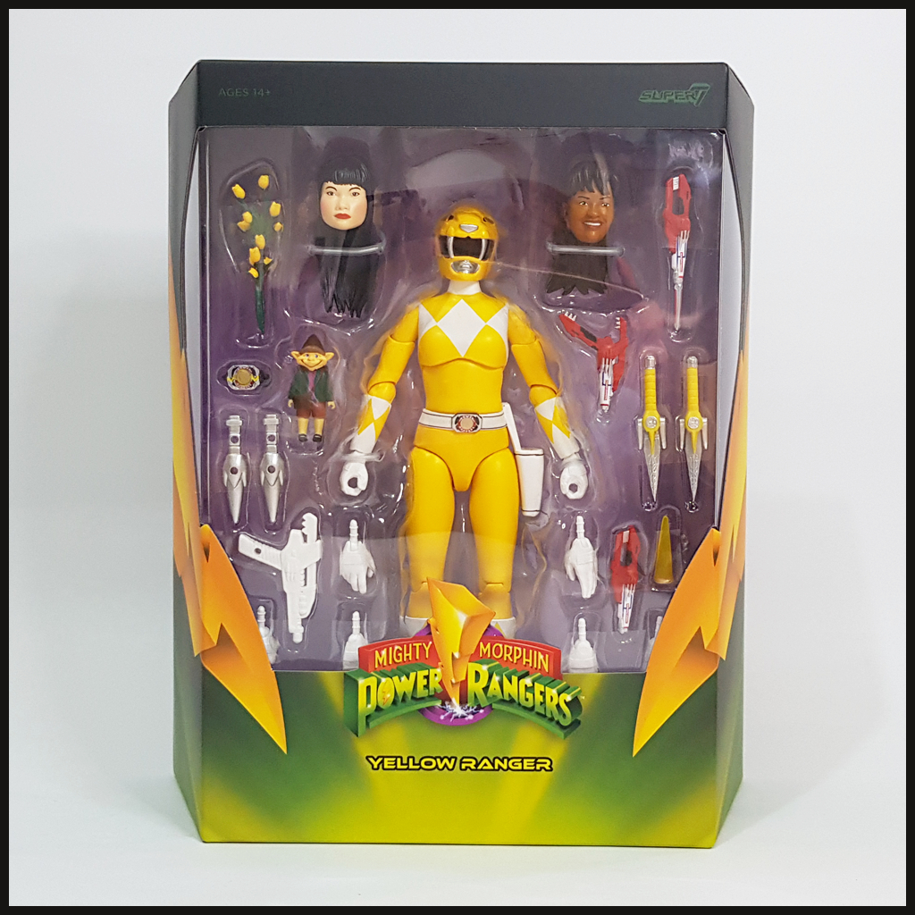 Super7 Ultimates Mighty Morphin Power Rangers Yellow Ranger | Shopee ...