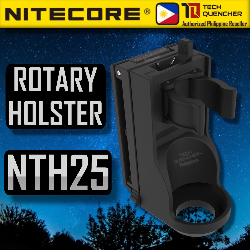 Nitecore NTH25 Flashlight Holster - Belt Holster - Rotating - Lockout ...
