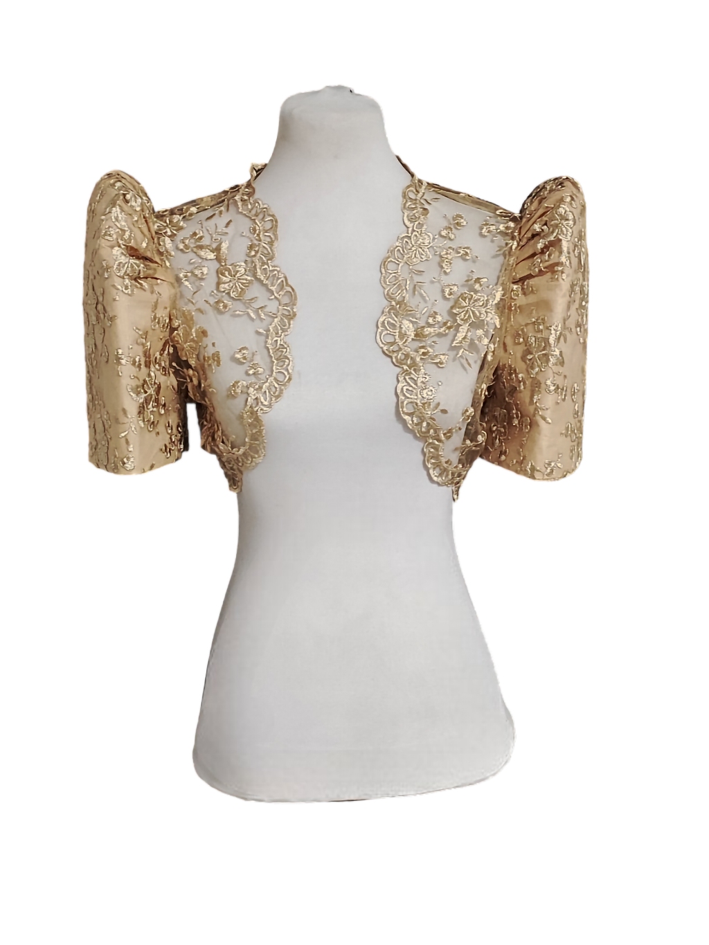 Modern Filipiniana Bolero crop top with spanish lace fabric high ...