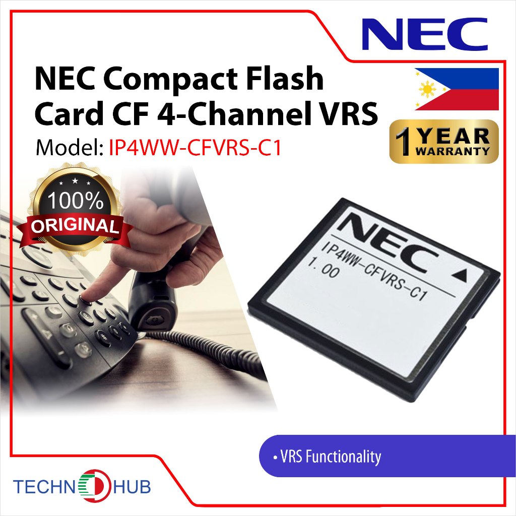 Compact Flash Card CF 4-Channel VRS (NEC) IP4WW-CFVRS-C1 | Shopee ...
