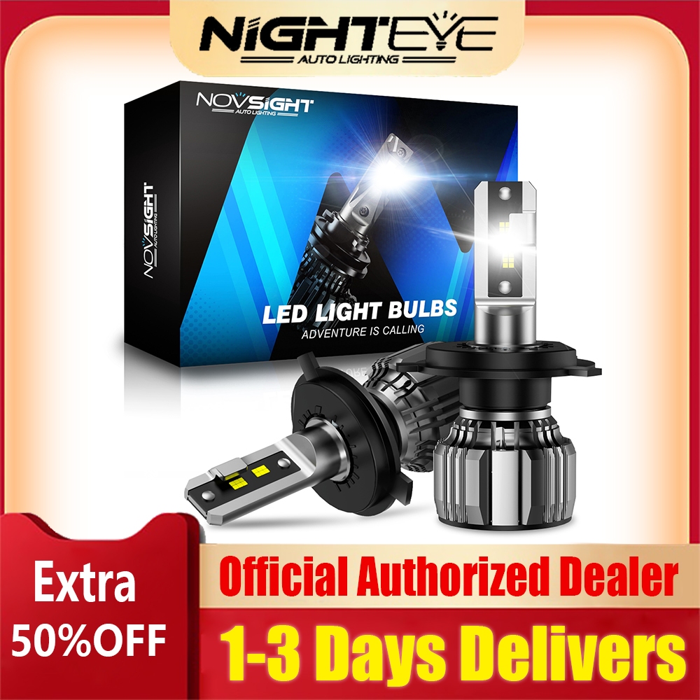 NOVSIGHT 2PCS N71 LED Headlights Bulb H4 H7 H11 HB3/9005 HB4/9006 ...