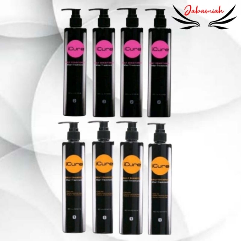 PROMO 8PCS ICURE SHAMPOO OR CONDITIONER 300ML FOR KERATIN TREATED OR ...