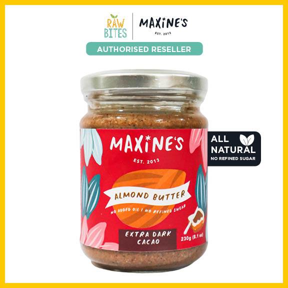 Maxine's Almond Butter Extra Dark Cacao 230g (No Added Oil, No Refined ...