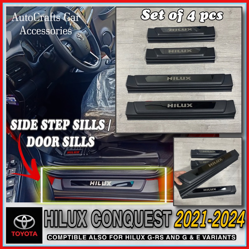 TOYOTA HILUX CONQUEST 2021-2024 SIDE STEP SILL / DOOR SILL (Hilux ...