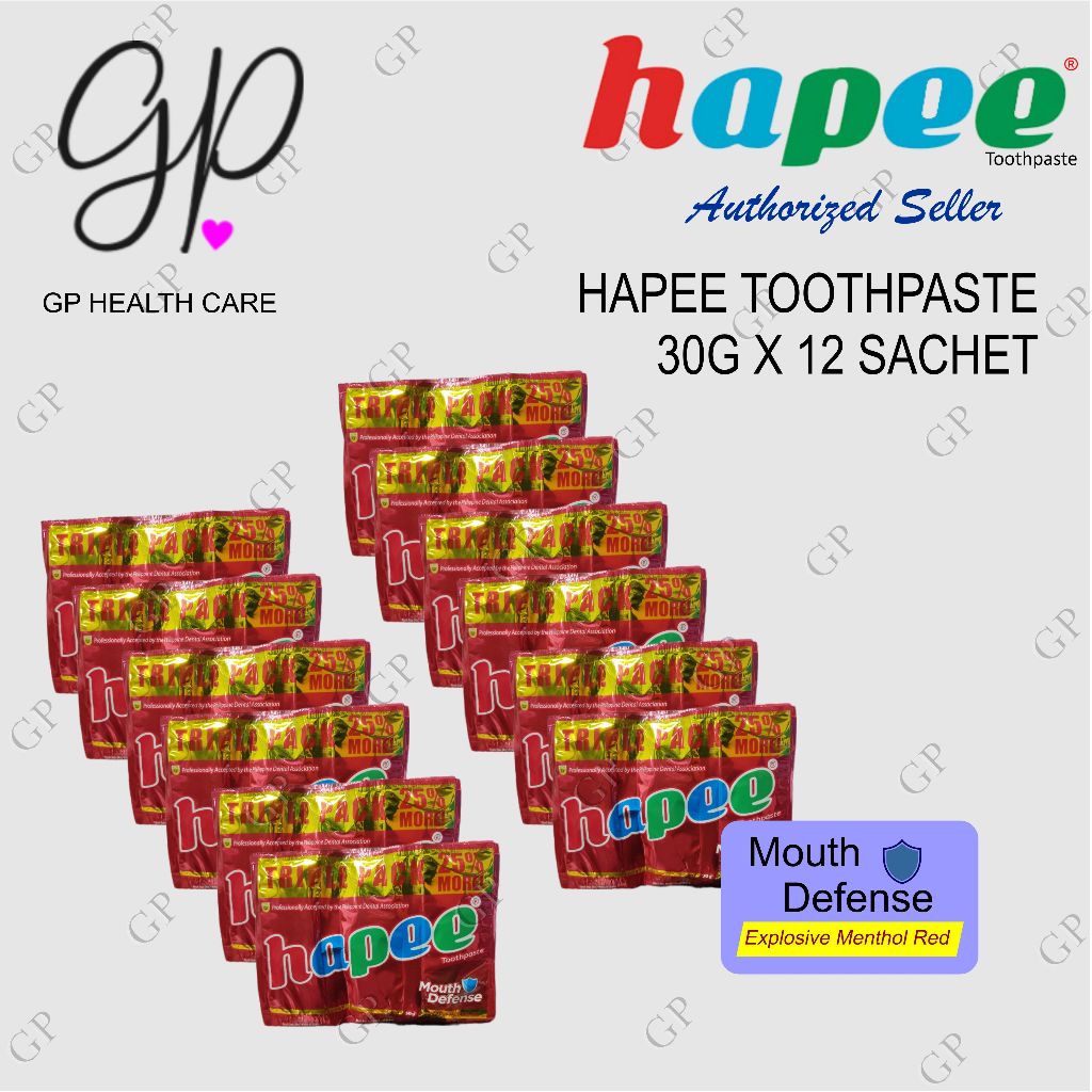 Hapee toothpaste mouth defense Explosive Menthol Red ( Triple Pack) 11 ...