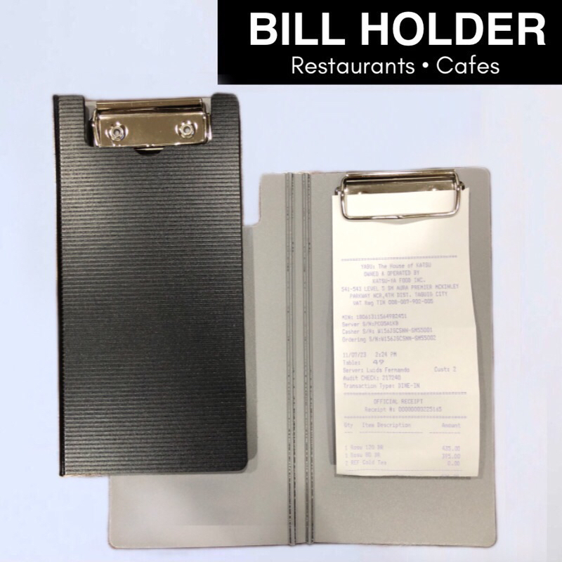 Bill Holder Receipt Holder For Restaurants Cafes lp | Shopee Philippines