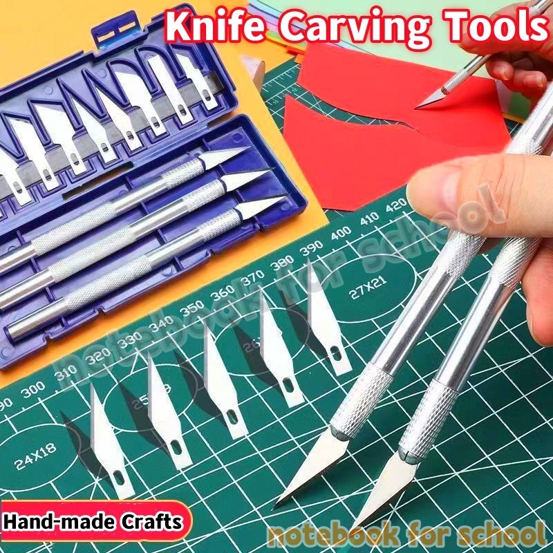 NFS Metal Handle With Blades Knife Carving Tools Hand-made Crafts DIY ...