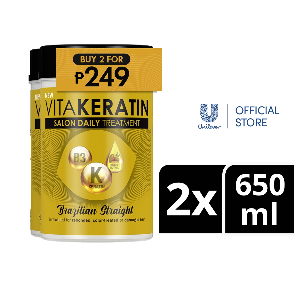 Vitakeratin Treatment Brazilian Straight 650ml BUY TWO FOR P249 | Shopee Philippines