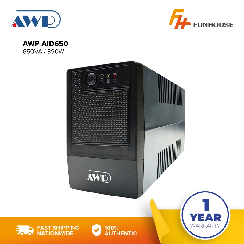 Funhouse | AWP AID650 Aide 390W-650VA UPS with AVR Uninterruptible ...