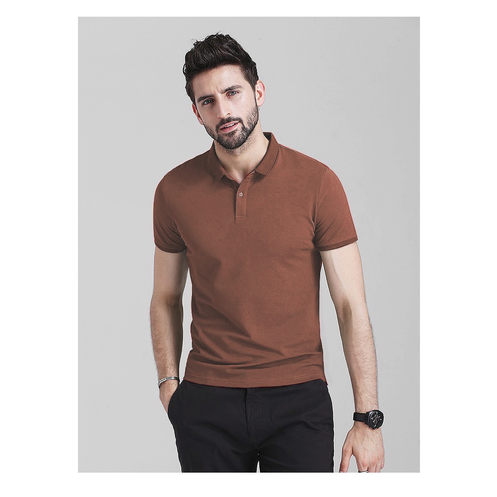 SIMPLE Men's drifit t shirt Unisex Quality korea fashion CHOCO BROWN ...