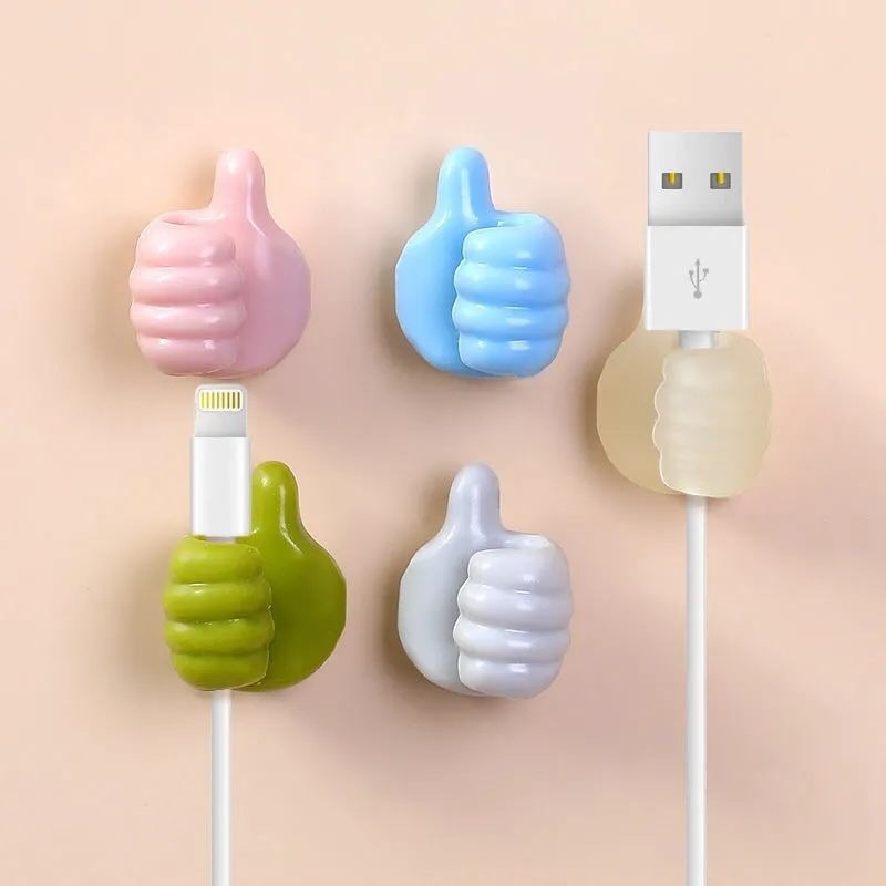 Creative small silicone thumb wall hook clip convenient keychain ...