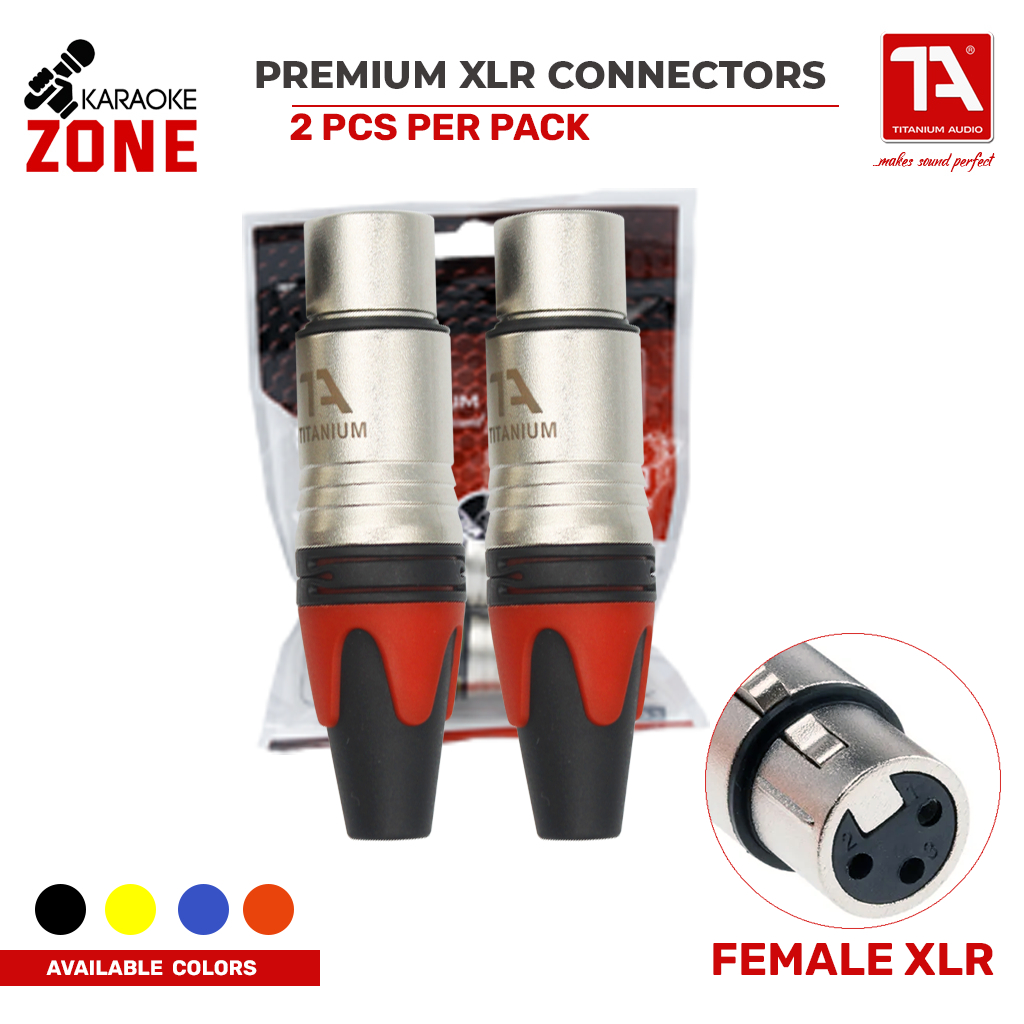 Titanium Audio XLR Connectors / Premium Connectors / Female ...