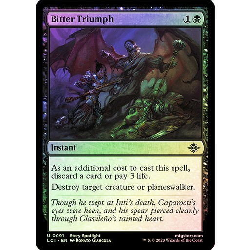 Bitter Triumph - The Lost Caverns of Ixalan (LCI) | Shopee Philippines