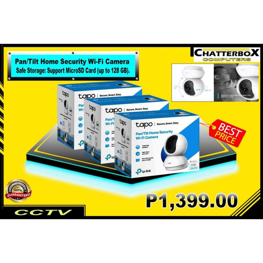 Tapo C200 IP CCTV Camera 24hrs recording | Shopee Philippines