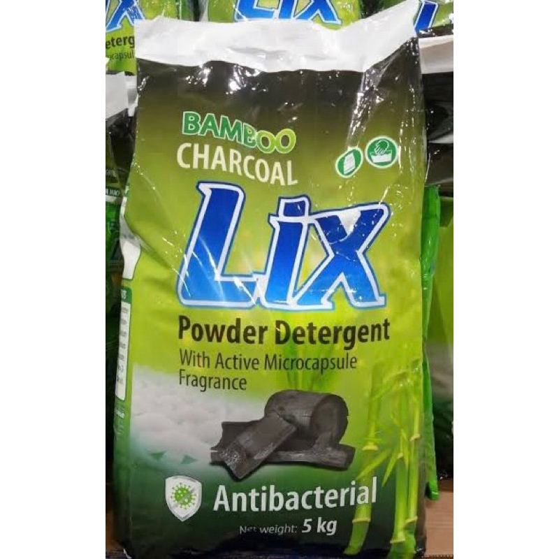 Lix Powder Detergent Bamboo Charcoal (5kg) | Shopee Philippines