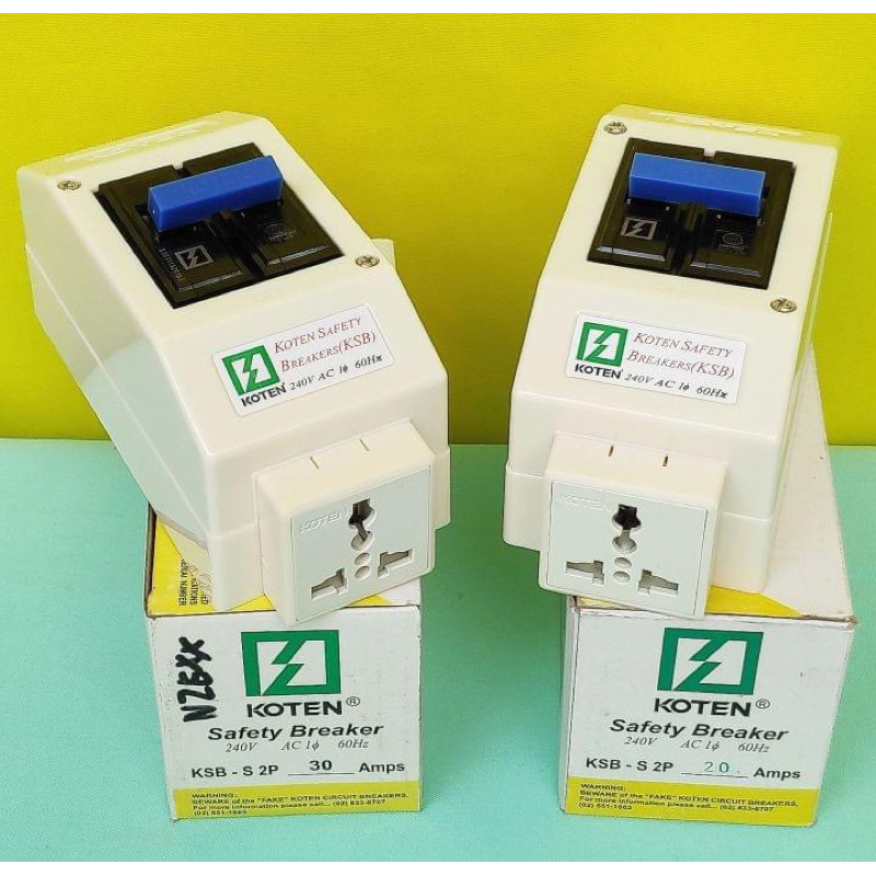 Koten safety Breaker and (Koten Breaker with outlet) | Shopee Philippines