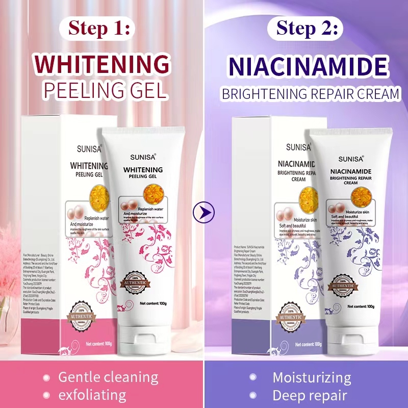 SUNISA BUY1 TAKE 1 WHITENING PEELING GEL 100g AND NIACINAMIDE ...