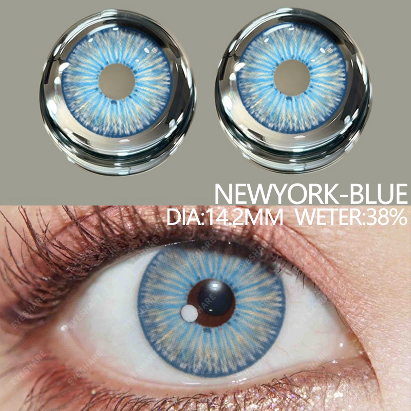 (COD)GEM color normal contact lens, Korean style cute gray blue ...