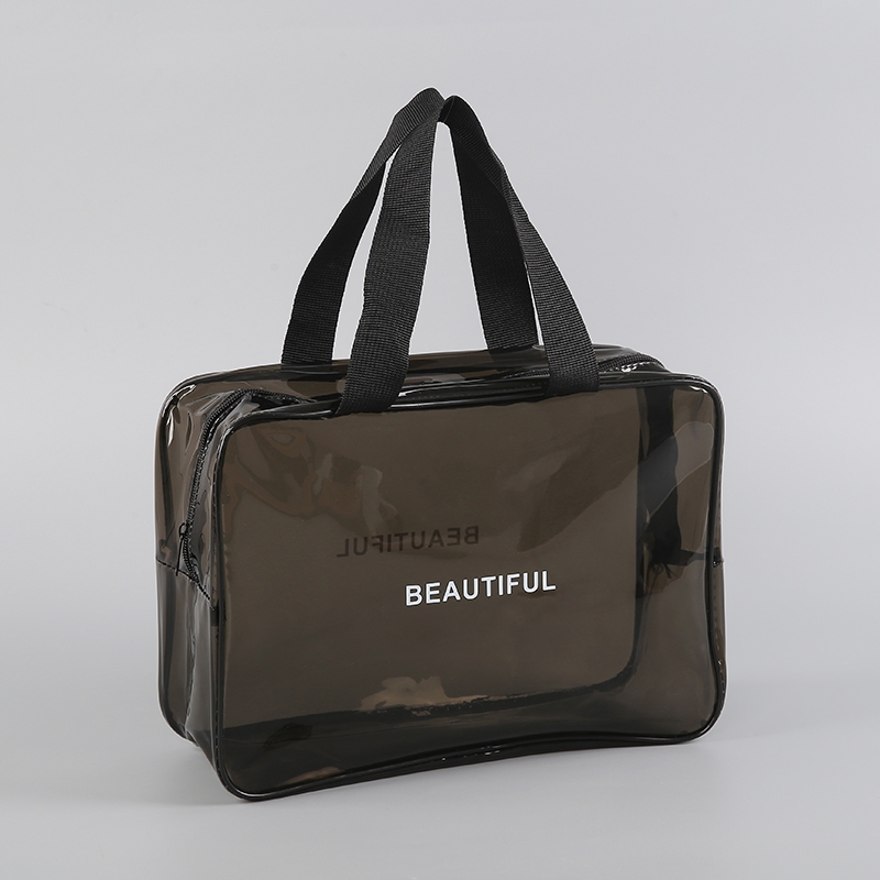 PVC Medium Transparent Colored Tote Bag Shoulder Bag Waterproof Bar ...