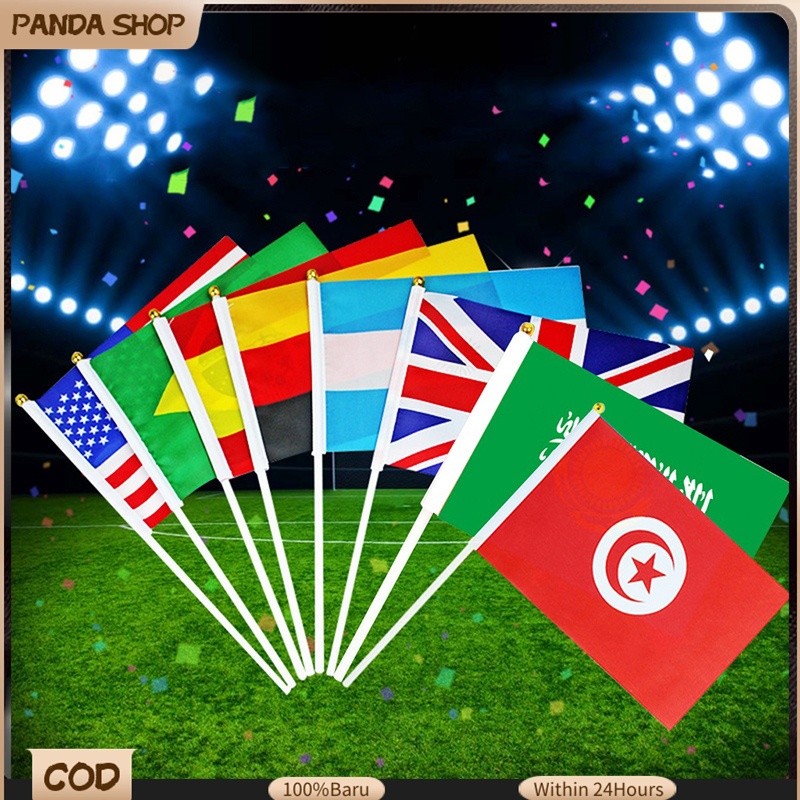 32Pcs/set Handheld Flags Mini National Hand Flag World Competitions ...