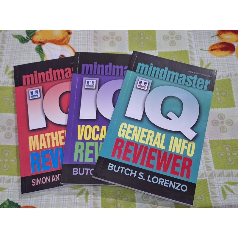 MINDMASTER IQ REVIEWER MATHEMATICS,VOCABULARY & GENERAL INFORMATION by ...