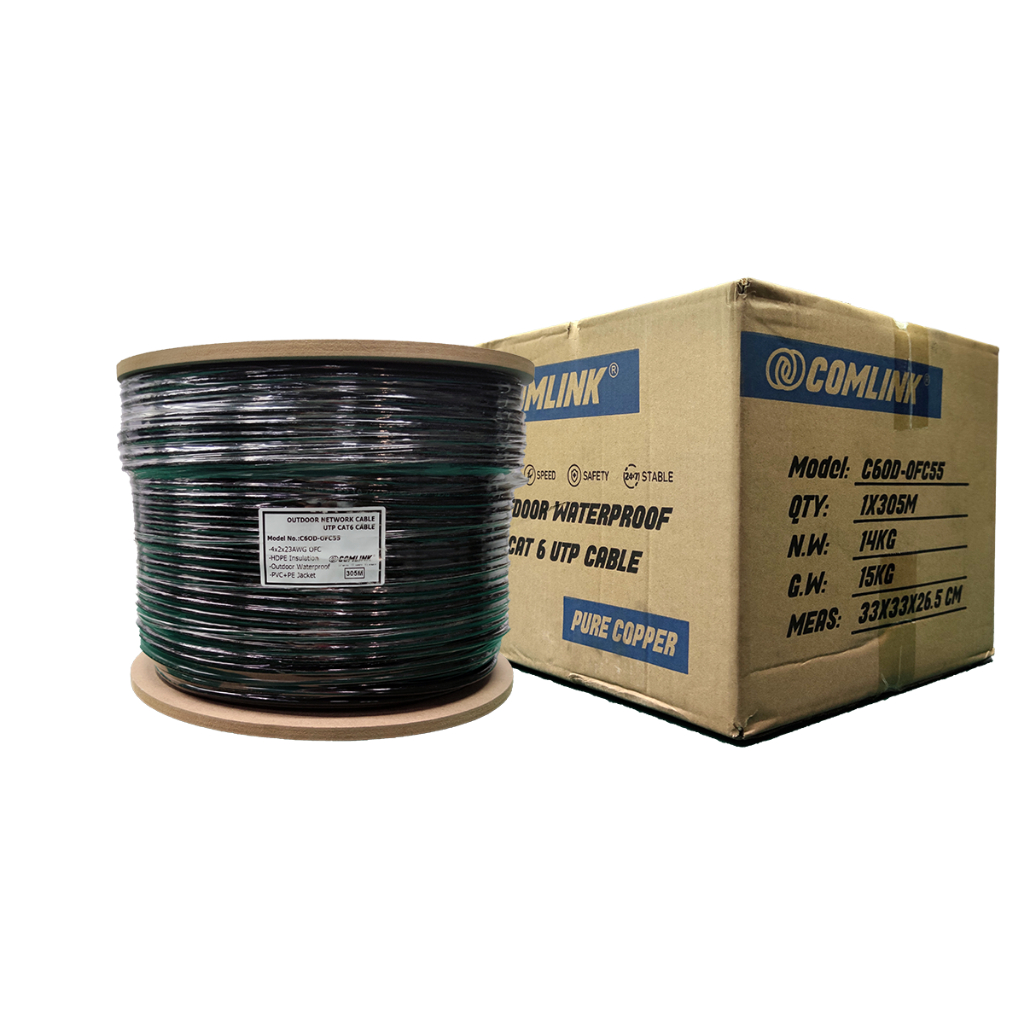 Comlink Outdoor Cat6 Utp Cable 305M Lan Cable | CCA And Pure Copper ...