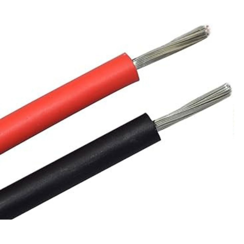 PV Cable Solar Panel Wire solar TUV 4mm 6mm Tinned Copper red black ...