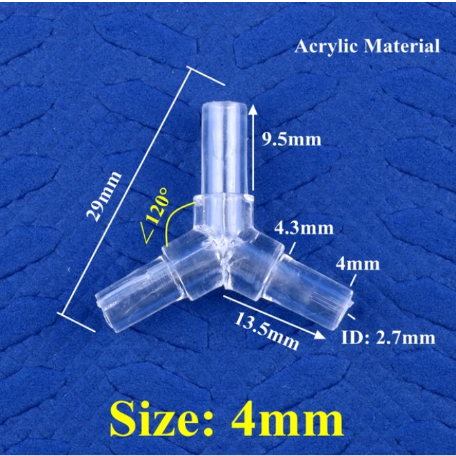 Y connectors (3 ways Aquarium Fish Tank Air Pump Connector Y Shaped ...