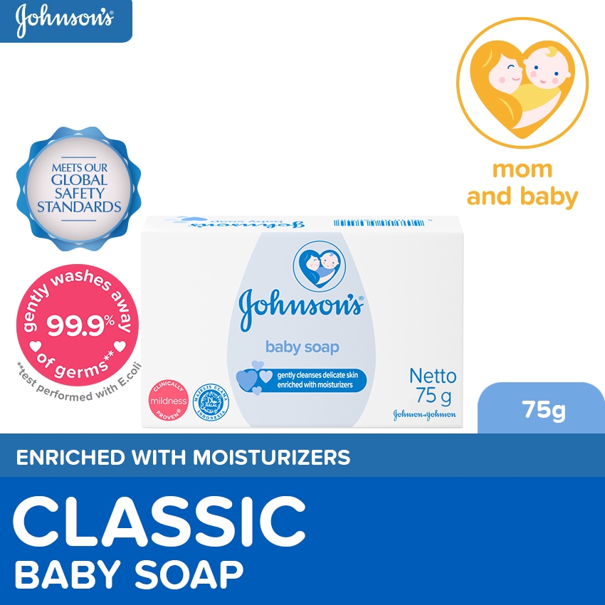 Johnson's Baby Soap 75g: kids bath soap, baby bath soap, baby soap bar ...