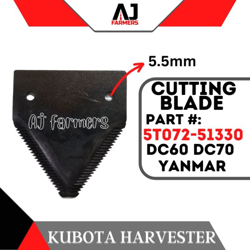 Reaping Cutting Blade DC60 DC70 AW70 AW82 Kubota Yanmar Harvester Part ...