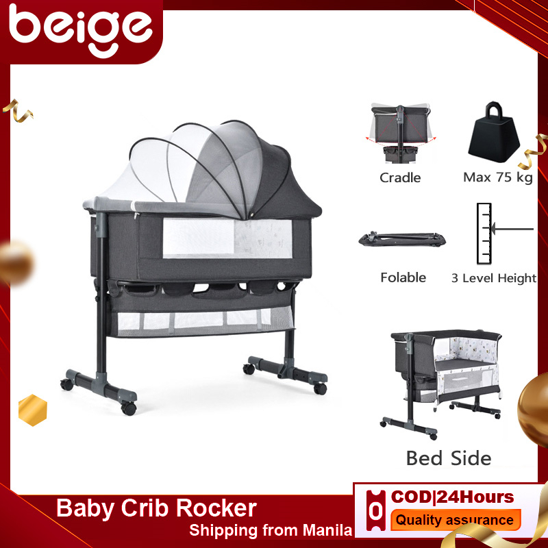 Baby Crib Rocker Bassinet Bed Multifunctional Mobile Newborn Cradle Bed ...