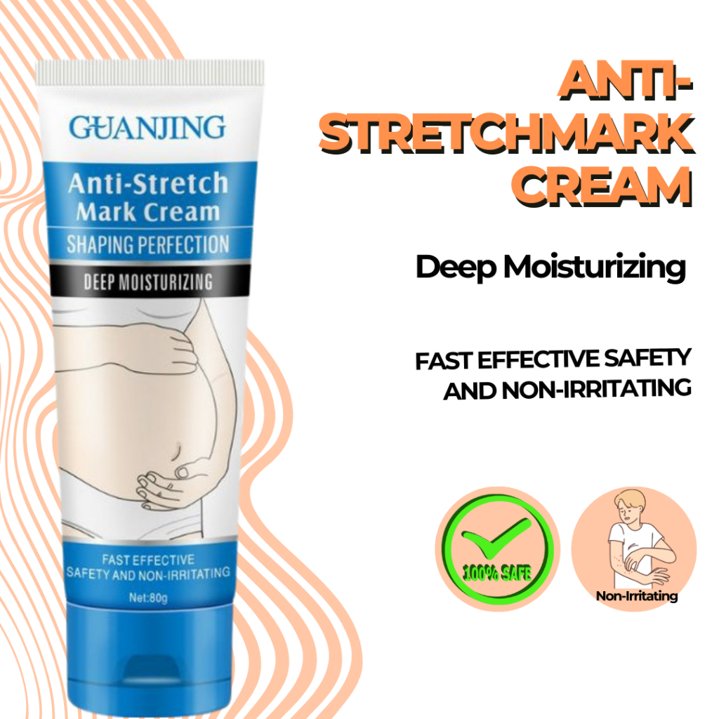 Original and EFFECTIVE GUANJING ANTI-STRETCH MARK CREAM (80g) | Shopee ...