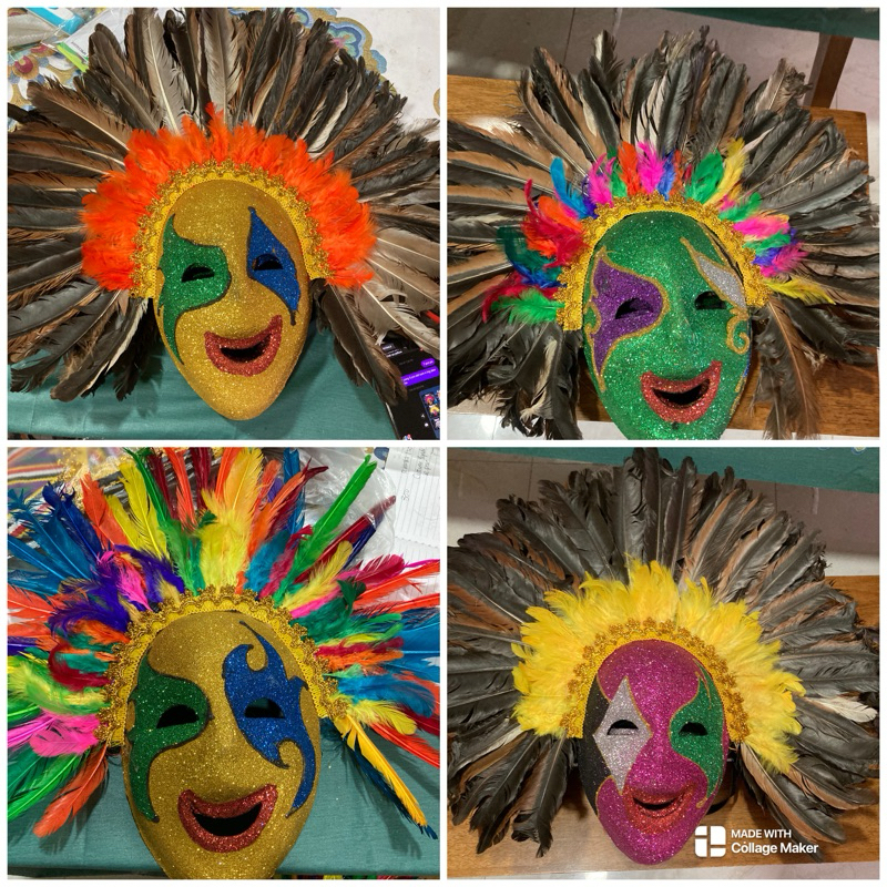 Cutesy Colorf Festival Mask Tribal Mask Ati Atihan Wearable or for Wall ...